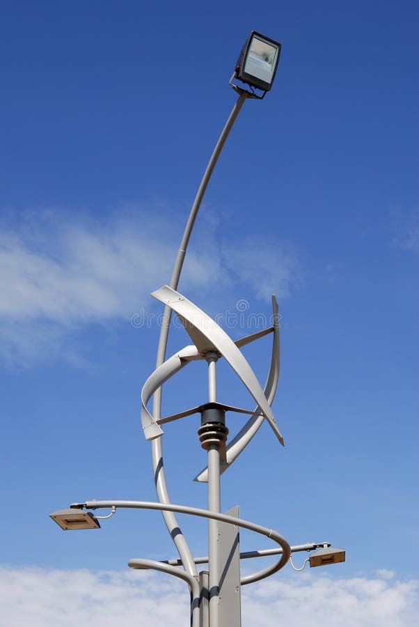 Wind Powered Light in Barcelona. Spain Stock Image - Image of spain ...