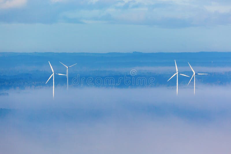 Wind Powers Morning Mist Stock Photos - Free & Royalty-Free Stock ...