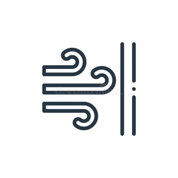 Wind Proof Icon Vector from Fabric Features Concept. Thin Line ...