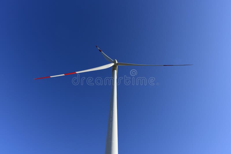 Air Wind Propeller for Electricity Power at Blue Sky Stock Photo ...
