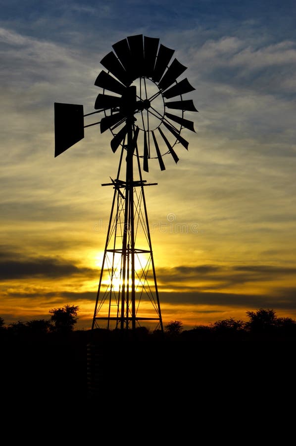 Old Windmill & Farm House Stock Photo - Image of field, culture: 5765610