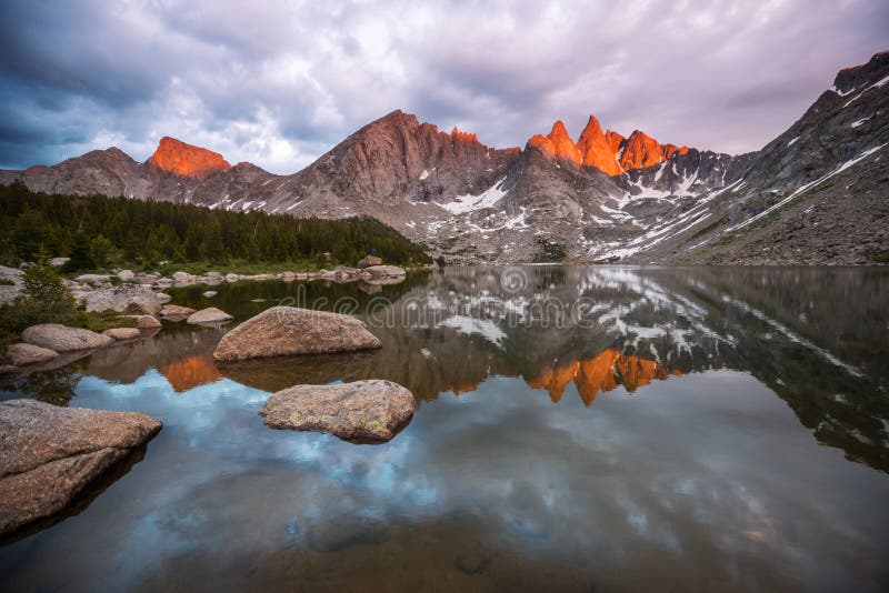 Wind river range stock image. Image of adventure, mountain - 263198639