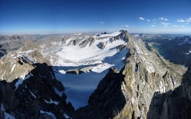 Wind River Range panorama stock image. Image of wind - 15852361