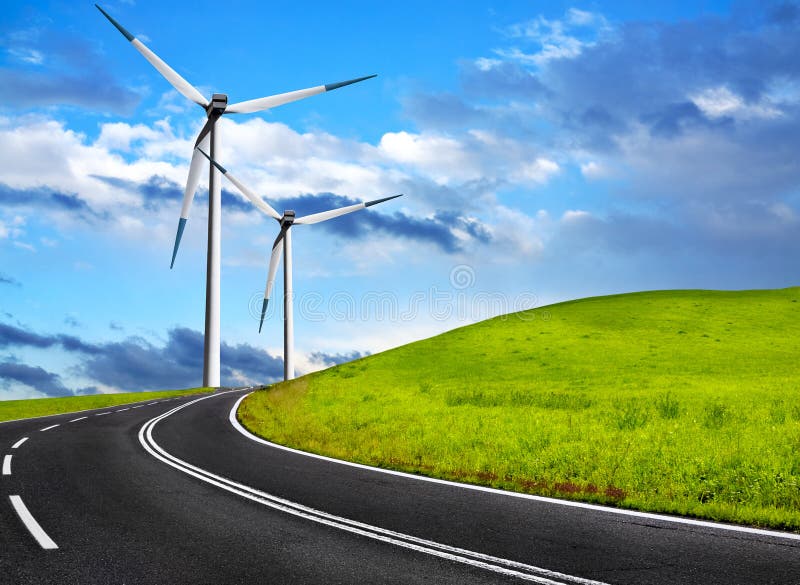 Wind road stock image. Image of electrical, blade, innovation - 13753547