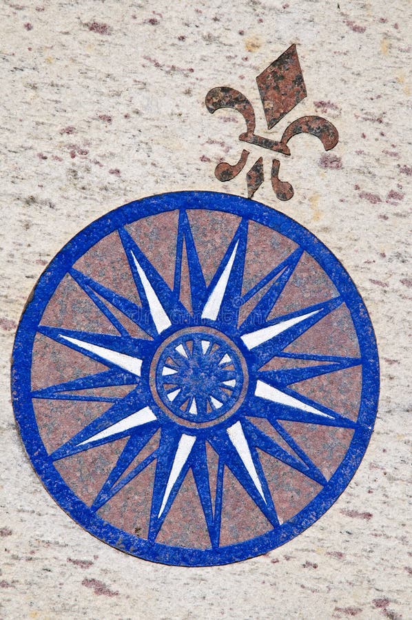 Wind rose stock illustration. Illustration of classical - 8581674