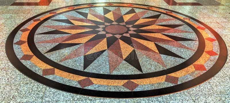 Wind rose compass floor stock photo. Image of beige, adorn - 67405180