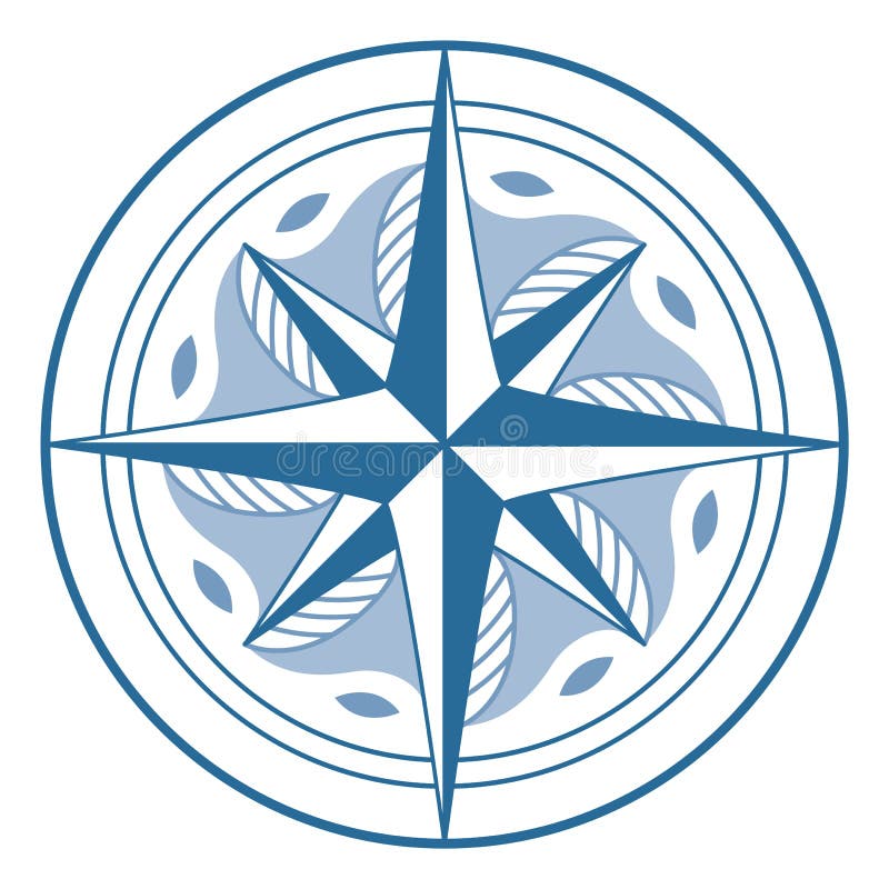 Wind Rose Retro Design Vector Collection. Vintage Nautical or Marine ...