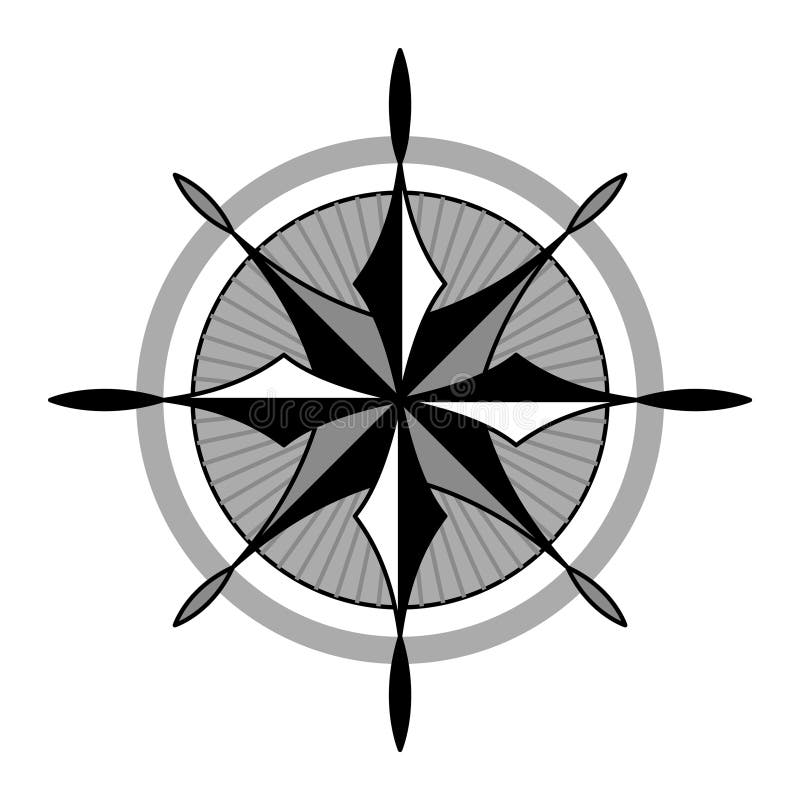 Wind Rose Retro Design Vector Collection. Vintage Nautical or Marine ...