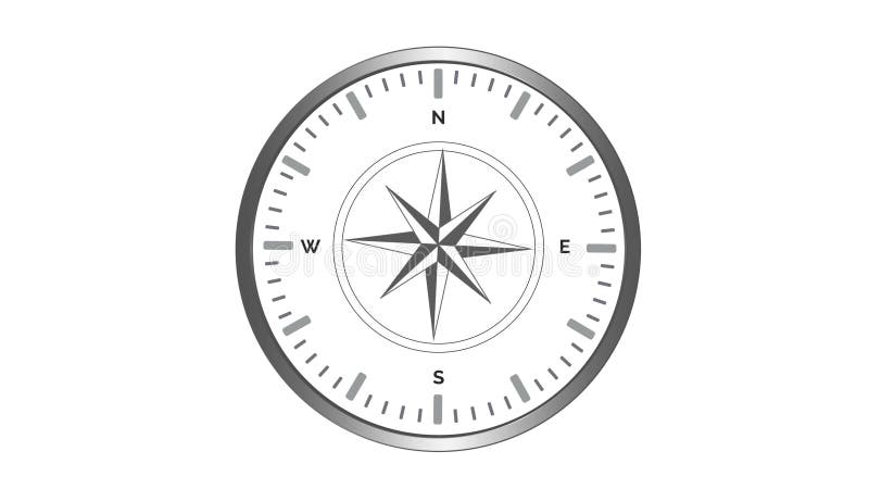Wind Rose Compass with Spinning Pointers Stock Video - Video of ancient ...