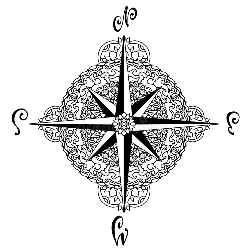 Nautical Mandala Stock Illustrations – 338 Nautical Mandala Stock ...