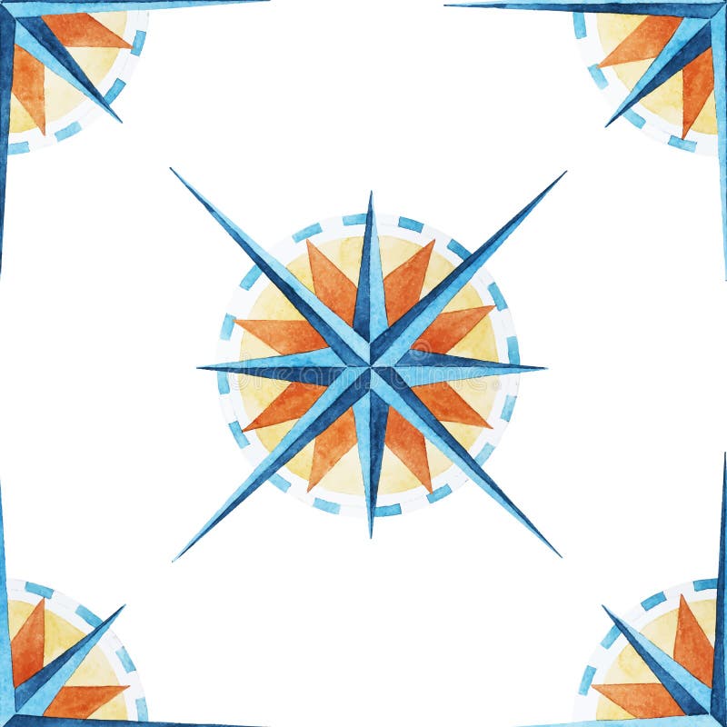 Wind rose pattern stock vector. Illustration of nautical - 52585531