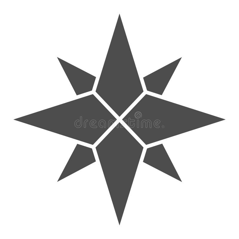 Compass Star Solid Black Stock Illustrations – 119 Compass Star Solid ...