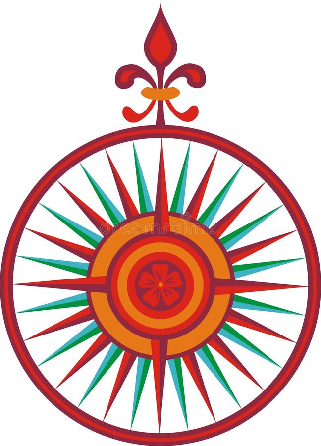 Wind rose, vector stock vector. Illustration of antiquity - 875303