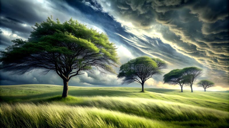 Wind S Dance: Dynamic Movement of Windswept Trees and Grass Generative ...