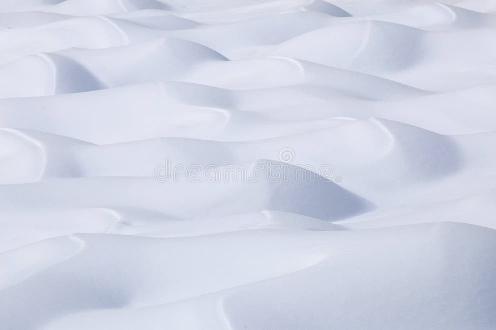 Wind Sculpted Patterns on Snow Surface Stock Image - Image of liquid ...