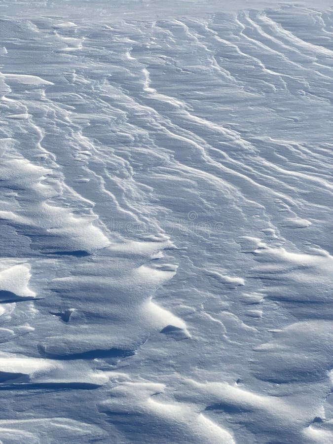 Wind-Sculpted Snow Texture with Natural Patterns Stock Image - Image of ...