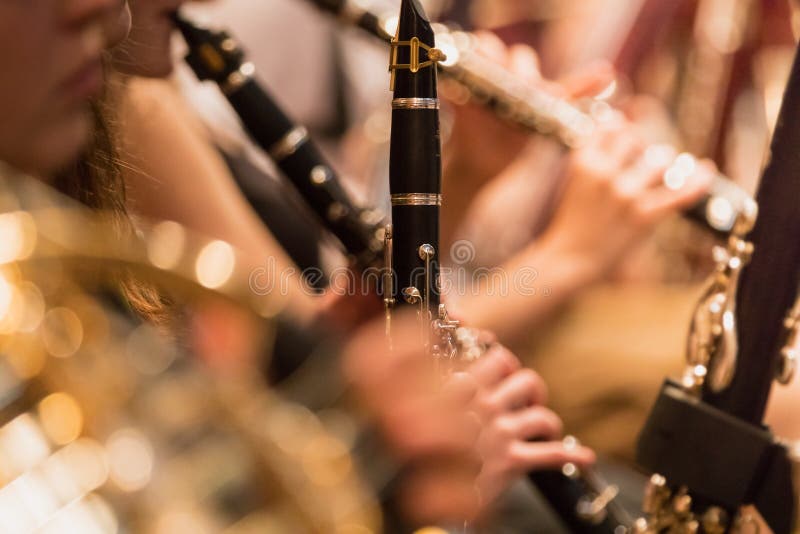 Wind Section during a Classical Concert Music Stock Photo - Image of ...