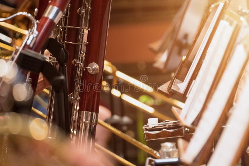 Wind Section during a Classical Concert Music Stock Image - Image of ...