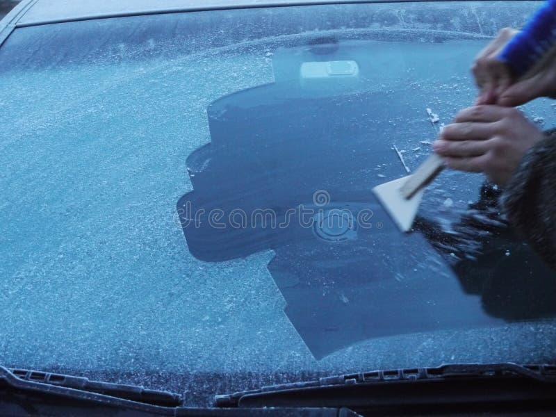 Wind shield frozen stock image. Image of iced, blizzard - 76280417
