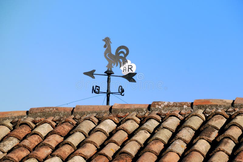Wind signal on roof stock photo. Image of direction, east - 11297620