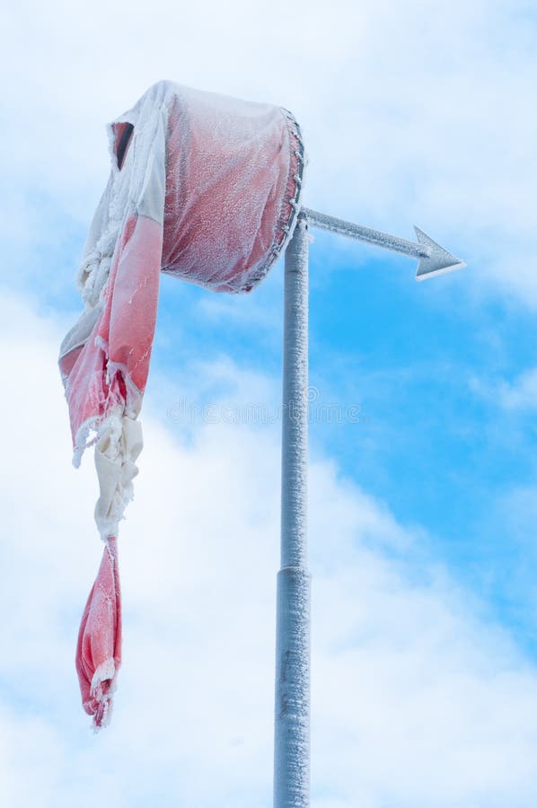Meteorology Windsock in Airport Stock Image - Image of deicing ...