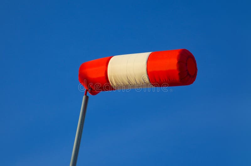 A Wind Sack Measures Wind Speed Stock Image - Image of weather ...
