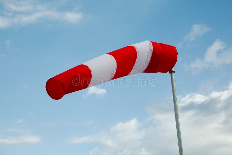 Wind Sock Closeup stock photo. Image of anemometer, airport - 70393414