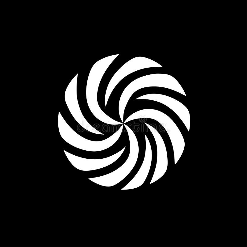 Wind Spinner - Minimalist and Flat Logo - Vector Illustration Stock ...