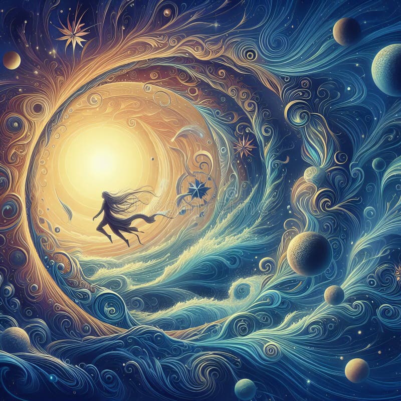 Wind Spirit Domains Areas Controlled by Air Elementals Stock ...