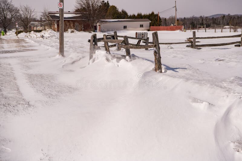Wind in Spring Over a Fence in Morning Stock Photo - Image of fence ...