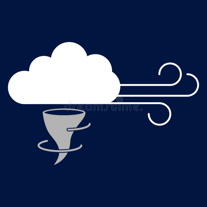 Wind Storm Cloud Simple Vector Modern Icon Design Illustration Stock ...