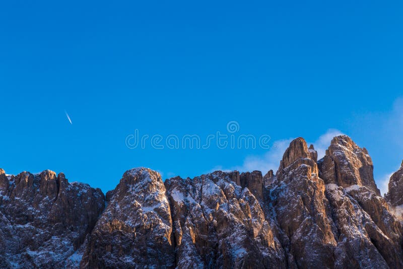 Wind on the Summit of the Mountain Stock Photo - Image of glitter ...