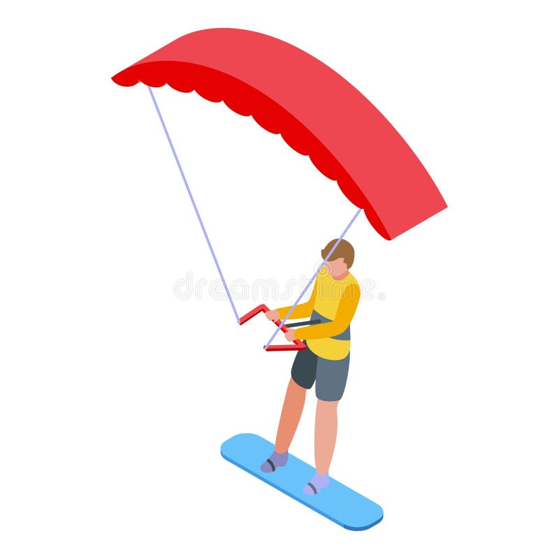 Wind Surf Icon Isometric Vector. Active Surfing Stock Vector ...