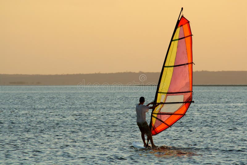 Wind surfer stock image. Image of windsurfer, coastal - 2256923