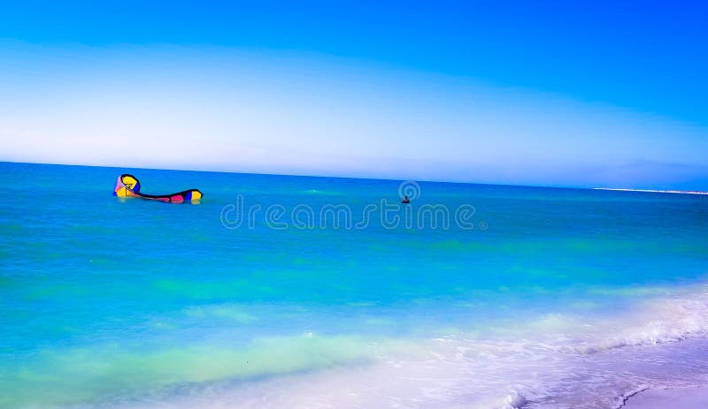 Sarasota beach wind surfer stock photo. Image of wind - 109422030
