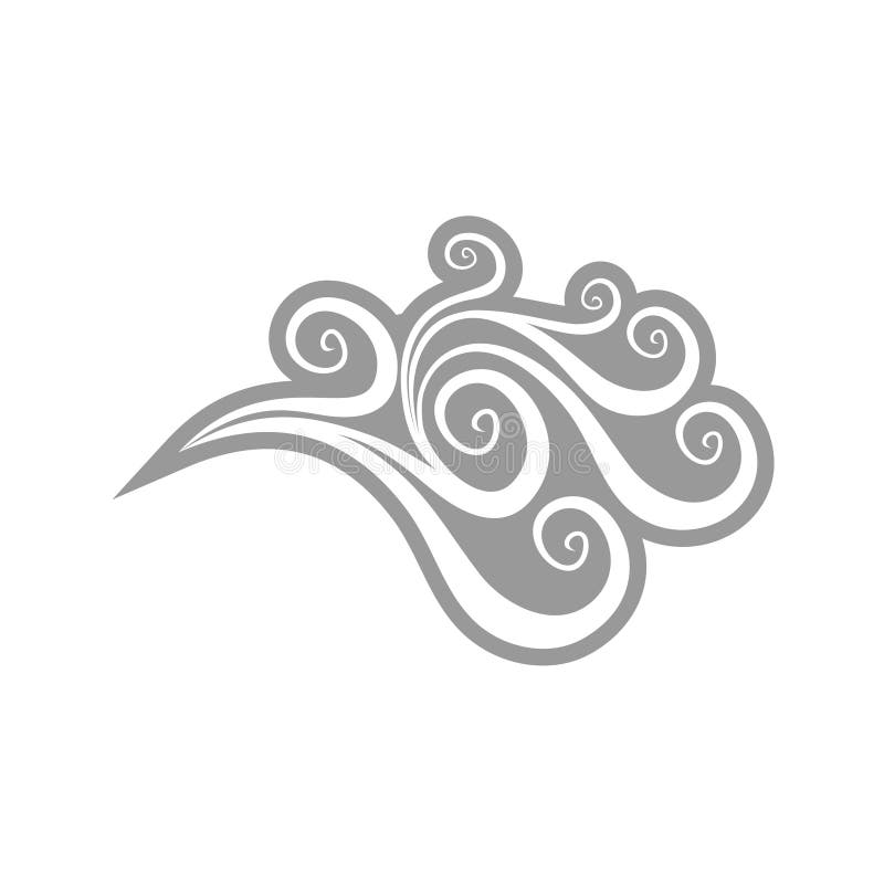 Wind symbol stock vector. Illustration of wild, isolated - 83718452