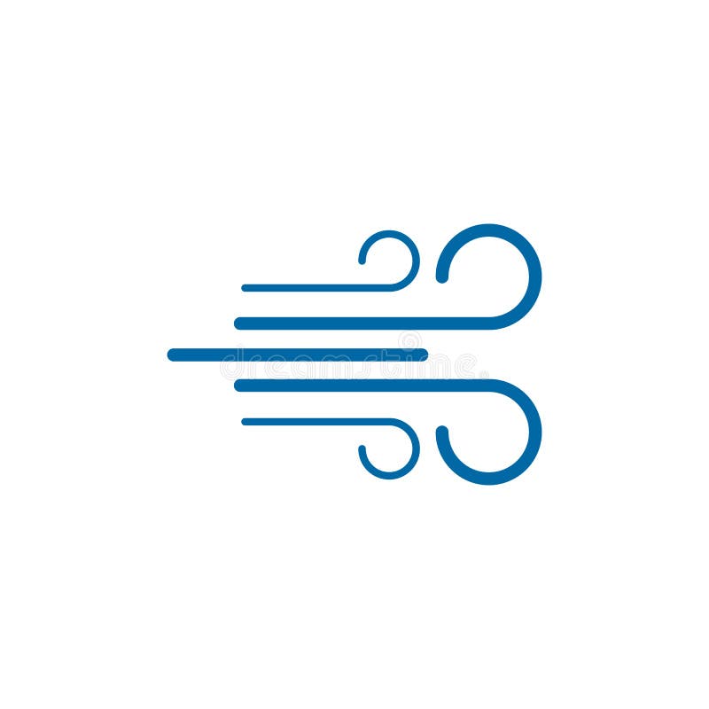 Wind Symbol Logo Design Template Stock Vector - Illustration of energy ...
