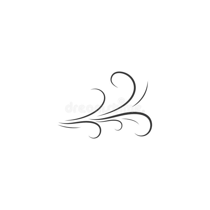 Wind Symbol Logo Design Vector Template Stock Vector - Illustration of ...