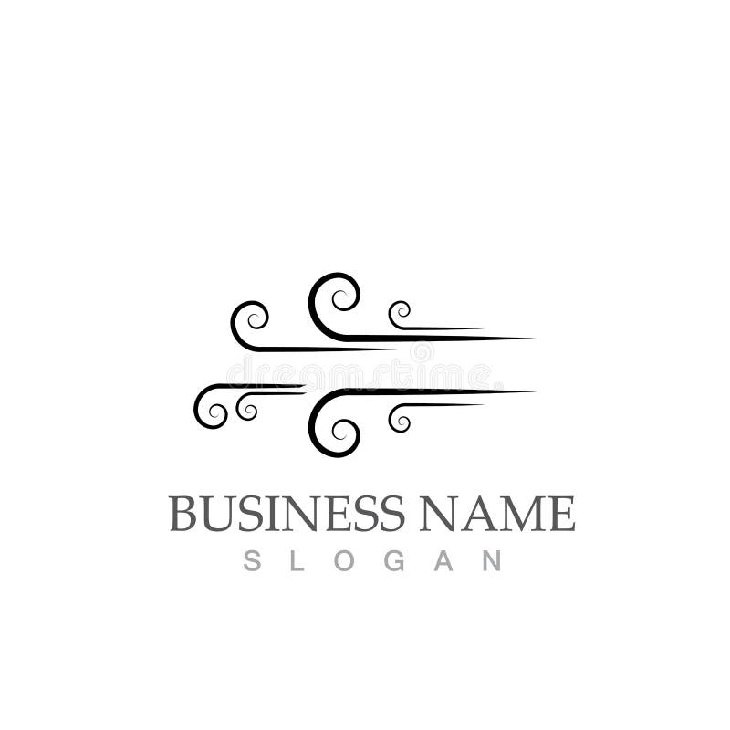 Wind Symbol Vector Illustration Stock Vector - Illustration of design ...