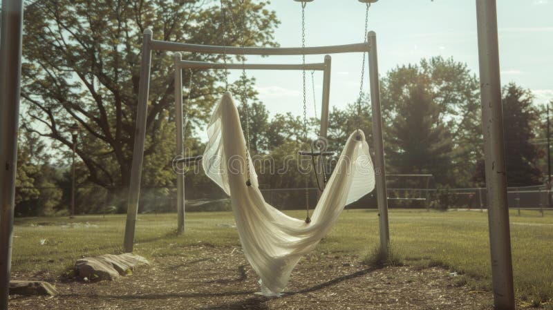 The Wind Teases Delicate Pieces of Fabric Playfully Wrapping Them ...