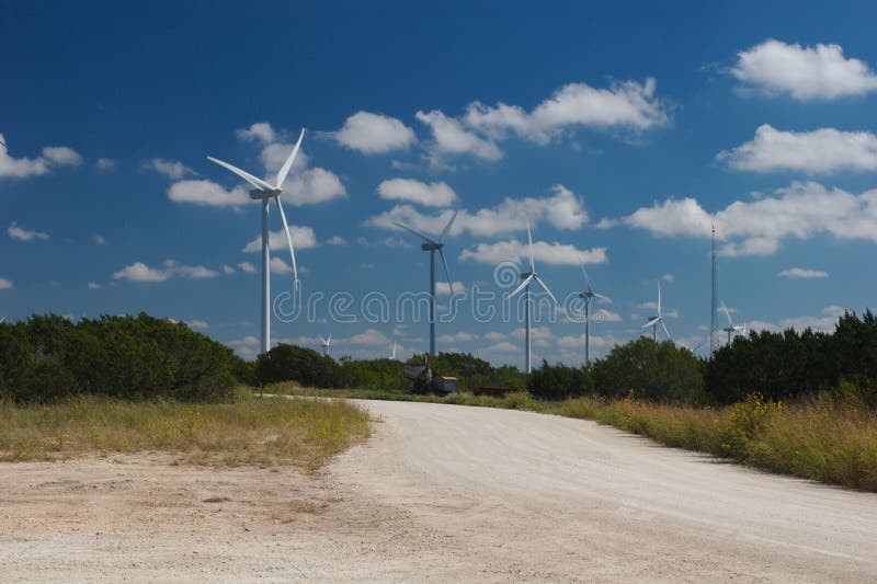 Wind turbines farm stock image. Image of industrial, renewable - 2904333