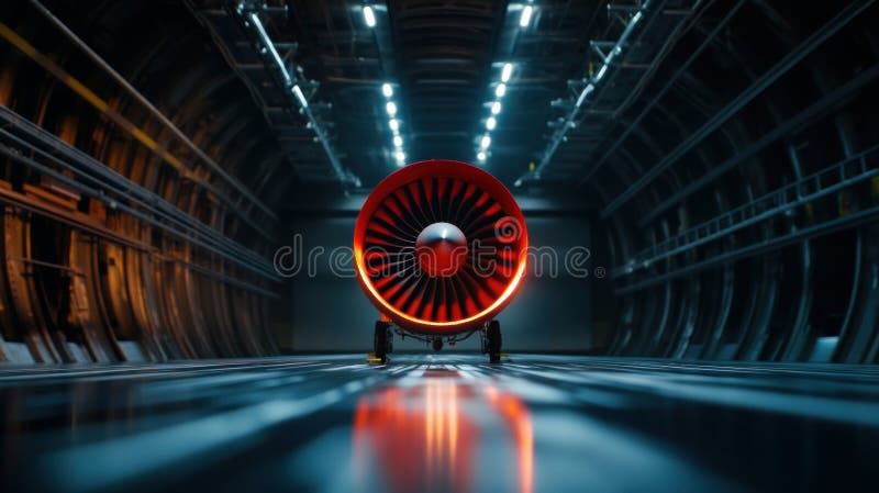 A Wind Tunnel Testing an Aircraft Model Stock Photo - Image of powerful ...