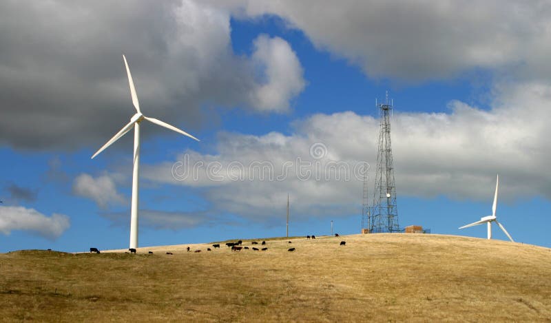 Wind turbine stock photo. Image of responsible, blue - 15024038