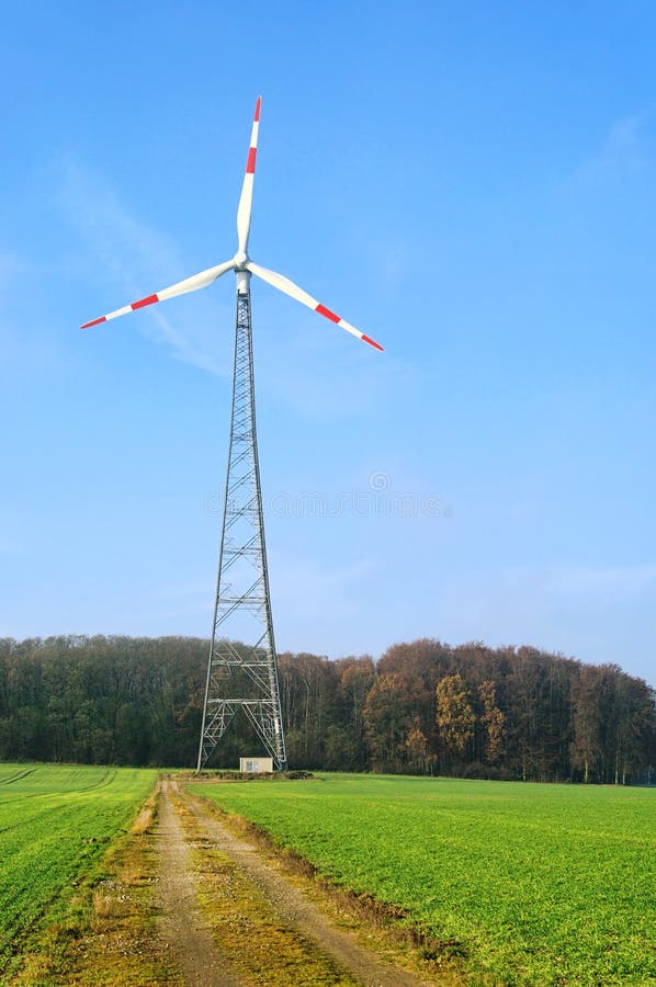 Wind turbine stock image. Image of white, wheel, field - 23875077