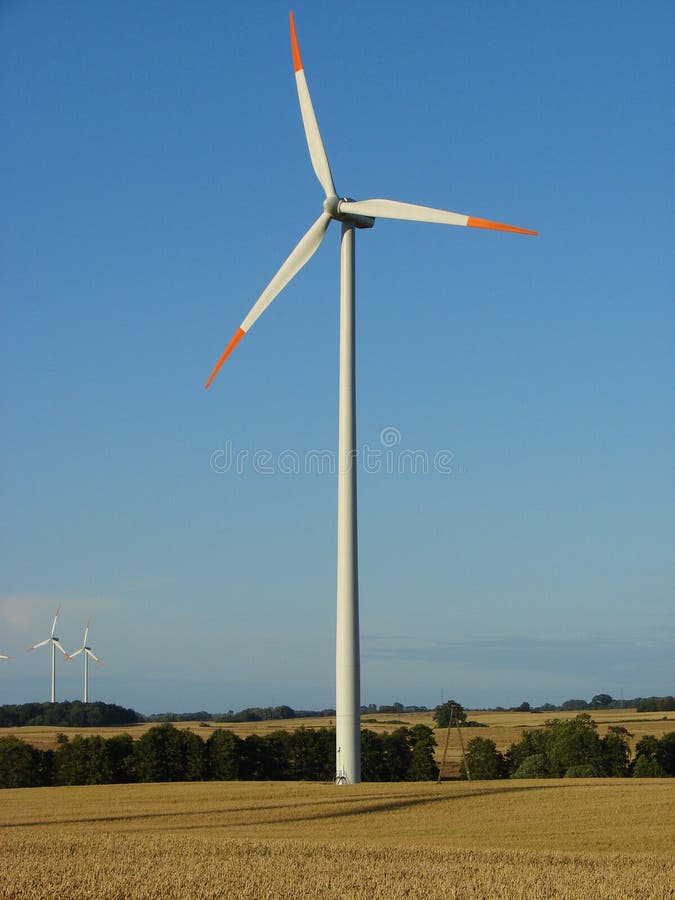 Windmill stock photo. Image of modern, source, turn, enery - 86834