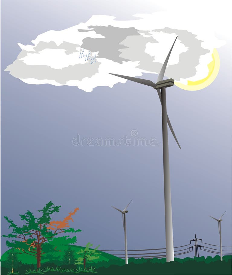 Sun Wind Turbine Stock Illustrations – 21,147 Sun Wind Turbine Stock ...