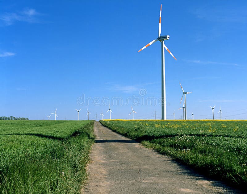 Wind turbine stock image. Image of fuel, environment, generation - 7676377