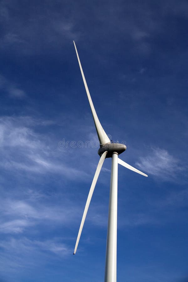 Wind turbine stock photo. Image of clouds, cloudy, mill - 9346108