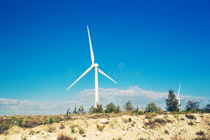 Wind Turbine for Alternative Energy . Eco Power Concept Stock Image ...
