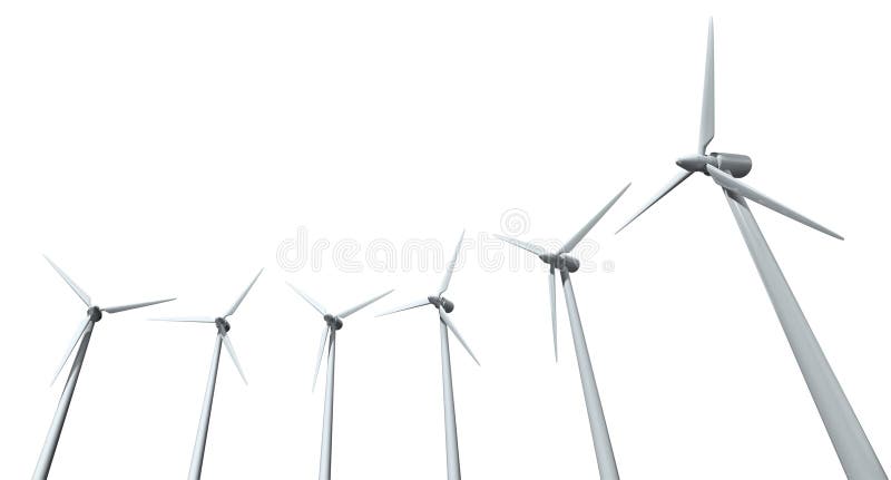 Wind Turbine Array stock photo. Image of green, earth - 35886066